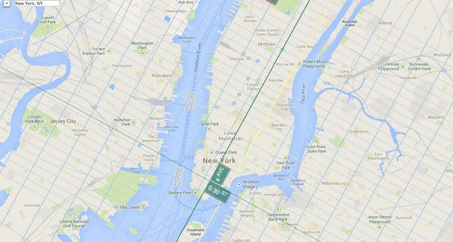 Fun Maps: What if the Manhattan Grid Was Extended Across the Entire ...