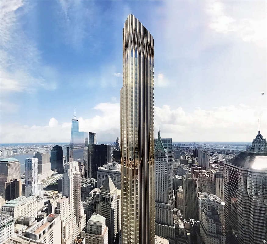 Renderings of 45 Broad Street Reveal Second Tallest Tower in NYC's ...
