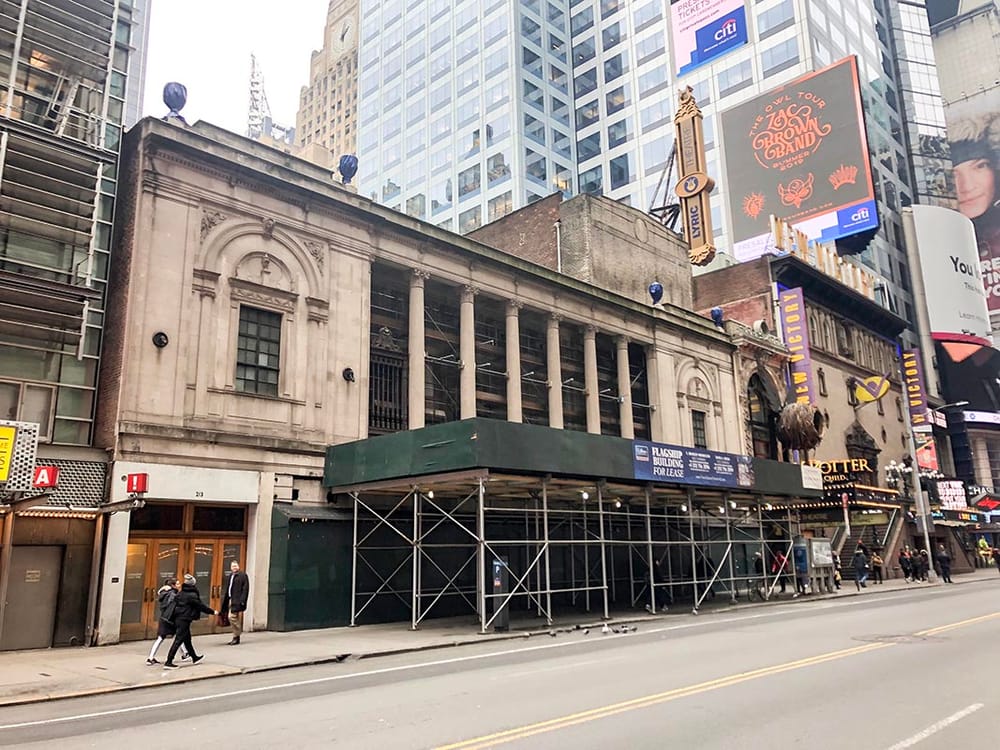 Photos Inside the Long Abandoned Times Square Theater As It Begins $100 ...