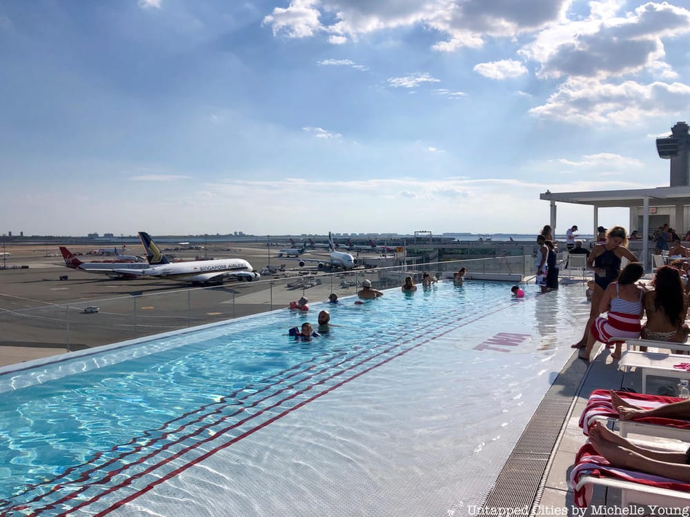 Photos: At the Rooftop Infinity Pool Bar at TWA Hotel - Untapped New York