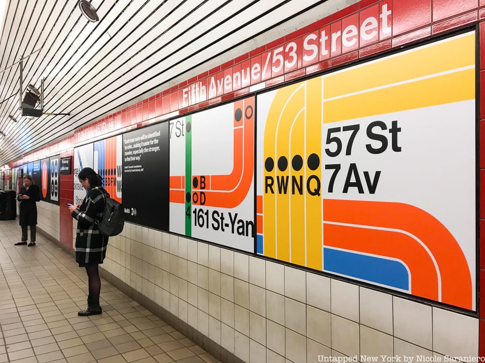 New Exhibit In Midtown Subway Station Showcases Graphic Design of NYC ...