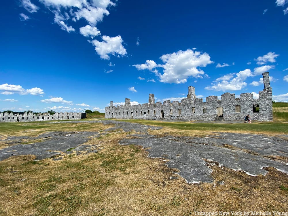 The Abandoned Fort at Crown Point State Historic Site on Lake Champlain ...