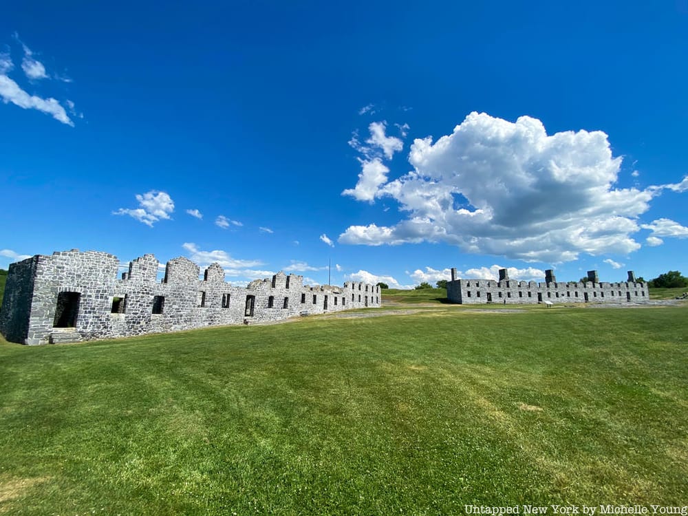 The Abandoned Fort at Crown Point State Historic Site on Lake Champlain ...