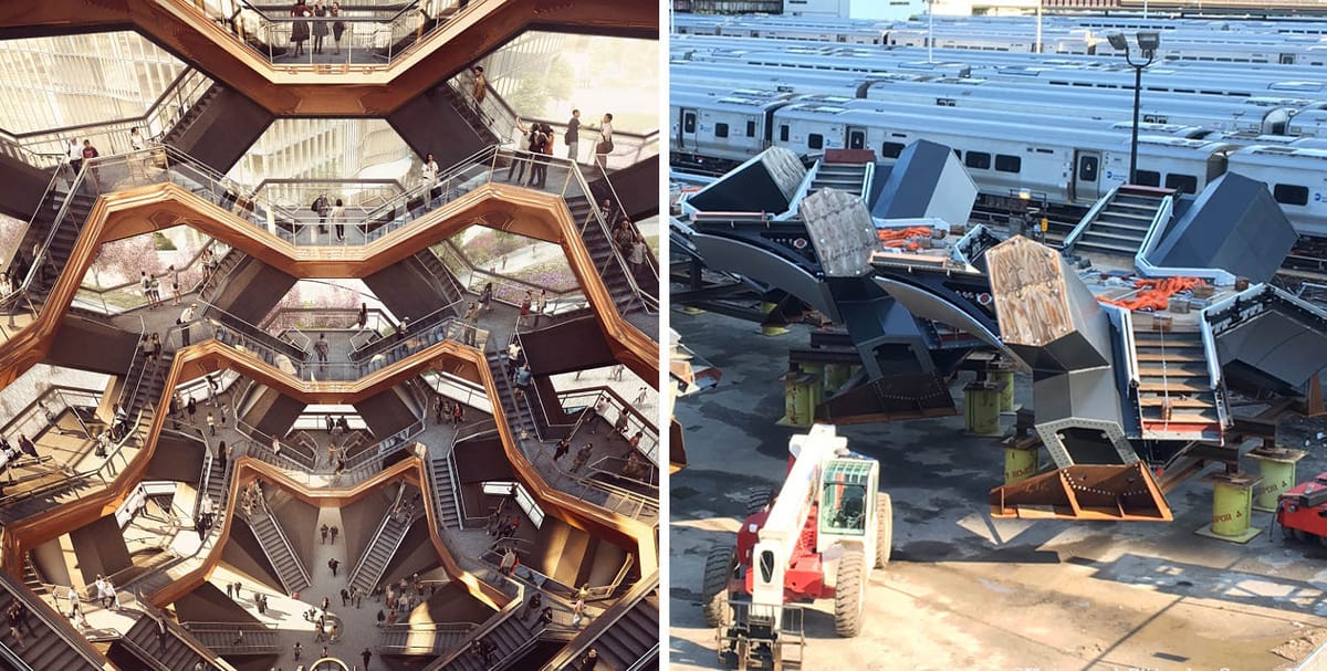 Pieces of Hudson Yards' Future Beehive Installation Spotted At the High ...