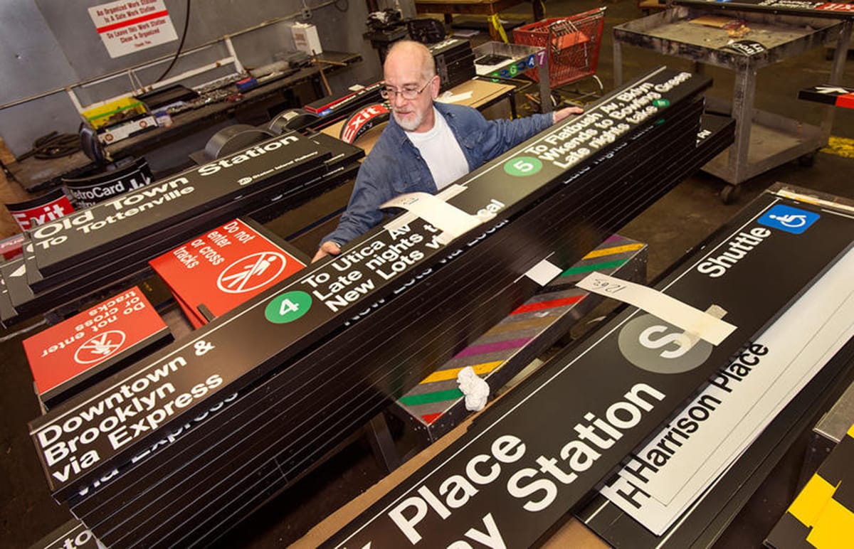 Inside the MTA Transit Sign Shop That Makes All of NYC's Subway Signage ...