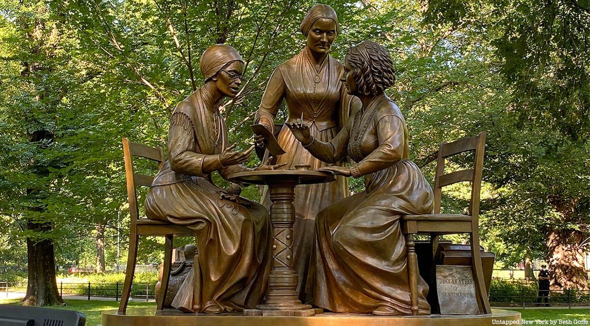 Women's Rights Pioneers Statue Unveiled in Central Park - Untapped New York