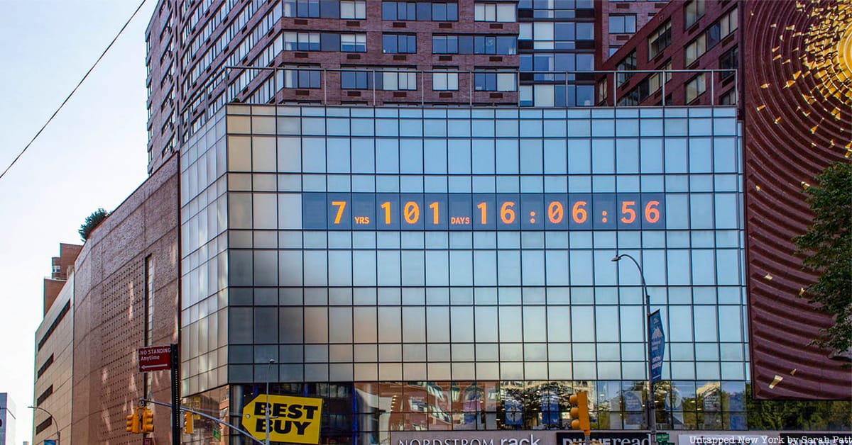 Climate Clock in Union Square Counts Time Left for Climate Change ...