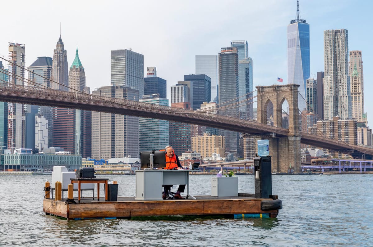 An Extremely Socially Distanced Office Floating on the East River ...