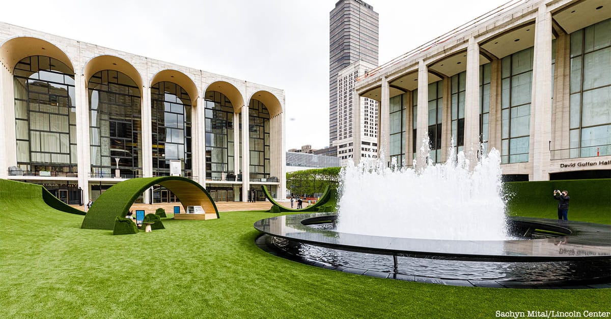 Lincoln Center's Restart Stages Transforms Plaza into Green Open Space ...
