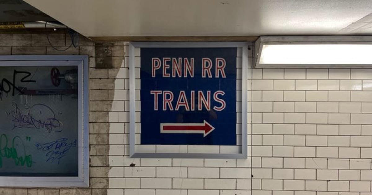 At Penn Station, a Historic IRT Sign Has Been Saved from Destruction ...