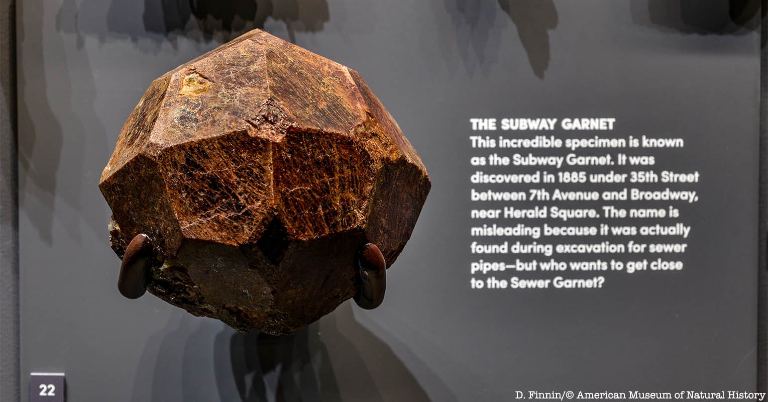 Daily What?! The World's Largest Garnet Was Found in the NYC Subway ...