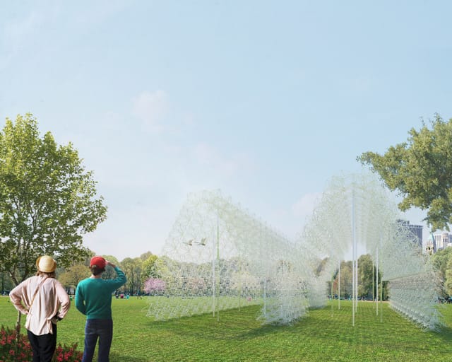 Hanger Barn Art Installation Made of Thousands of Discarded Hangers ...