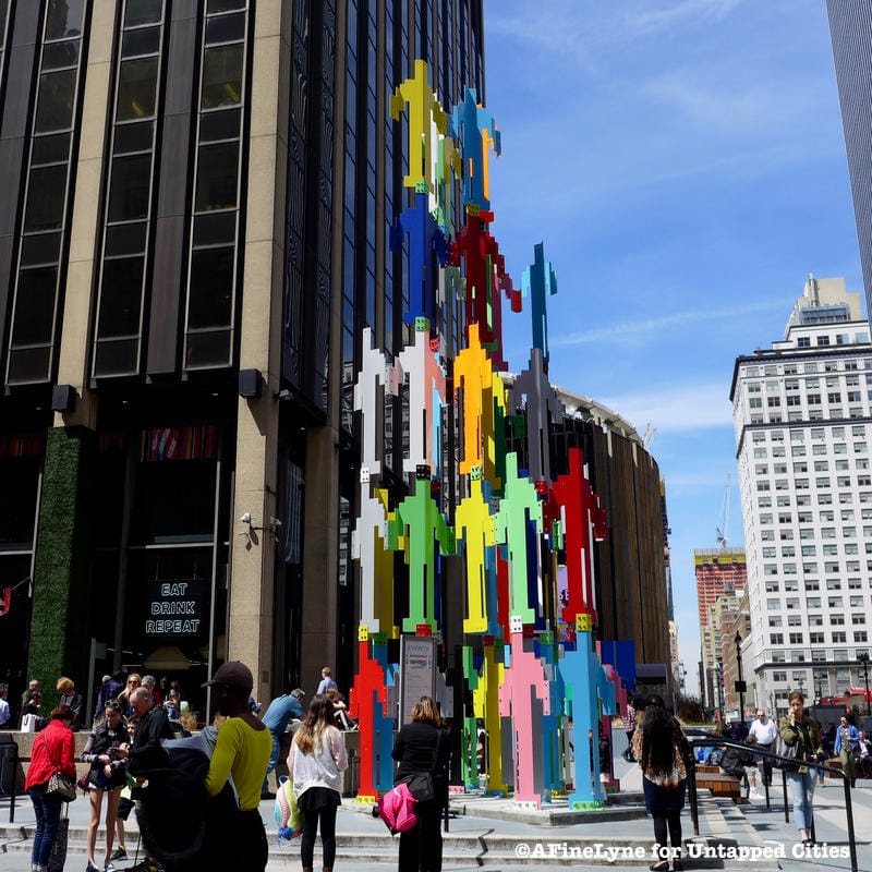 Human Pyramid Art Installation Arrives at Penn Station's Plaza33 ...