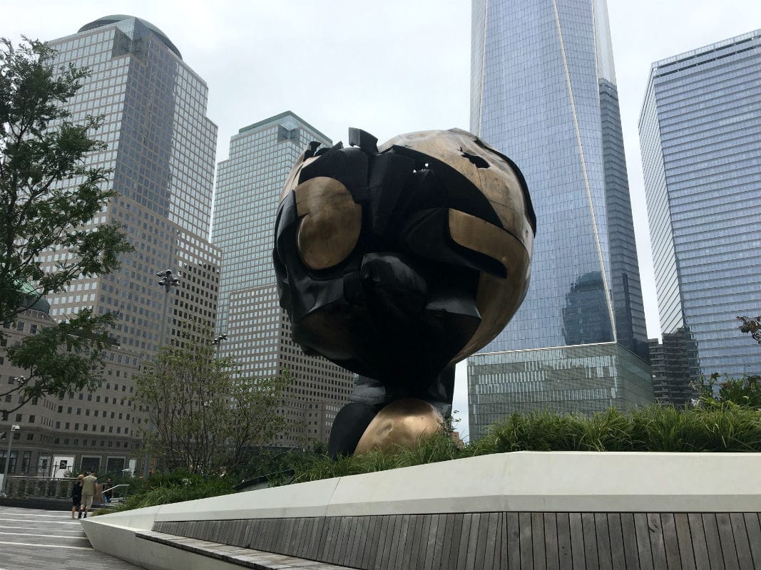 First Glimpse at Koenig Sphere After Its Return to World Trade Center ...