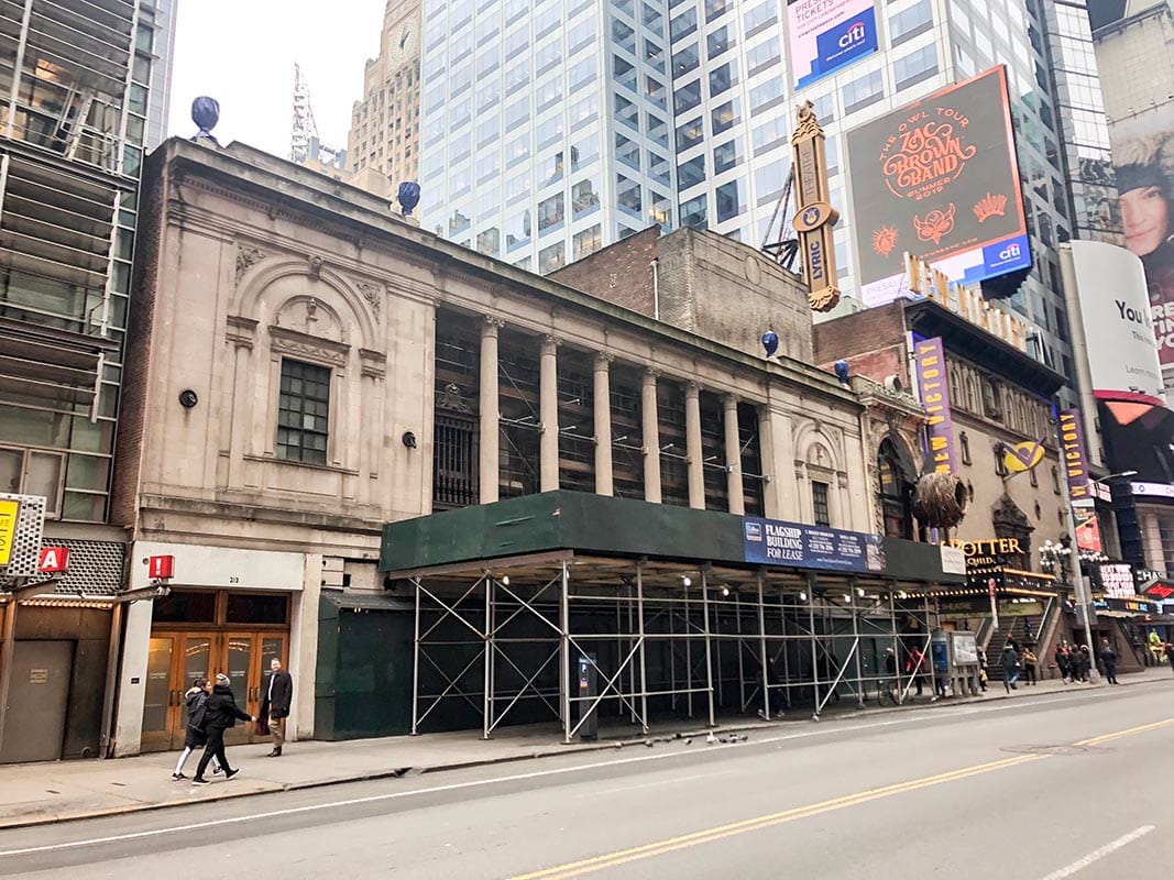 Photos Inside the Long Abandoned Times Square Theater As It Begins $100 ...