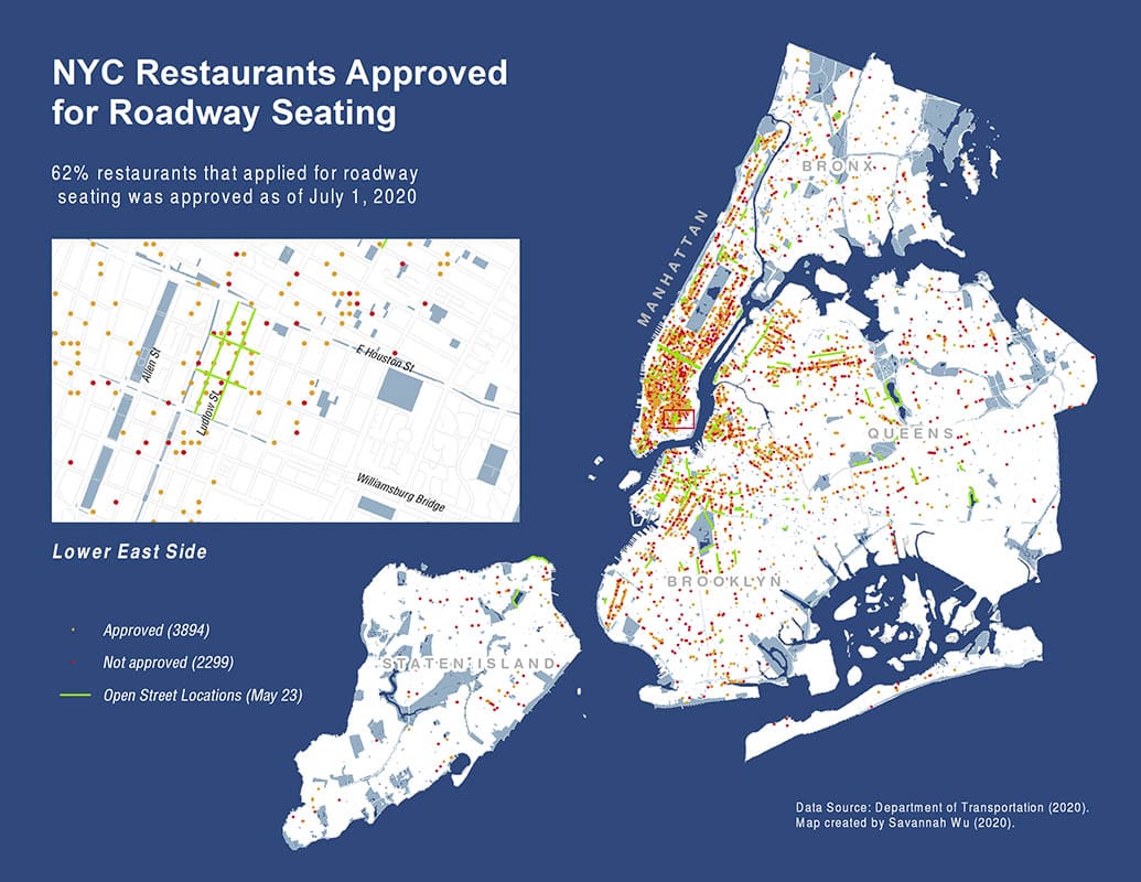 Fun Maps: NYC's Open Restaurants With Roadway and Sidewalk Seating ...