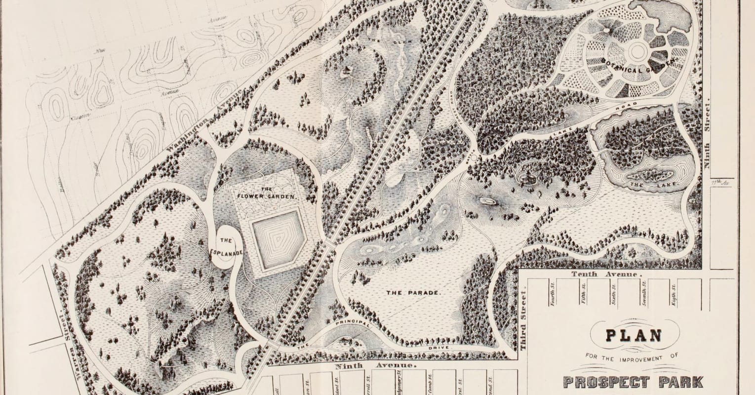 The Viele Plan, the Flawed Original Design of Prospect Park in Brooklyn ...