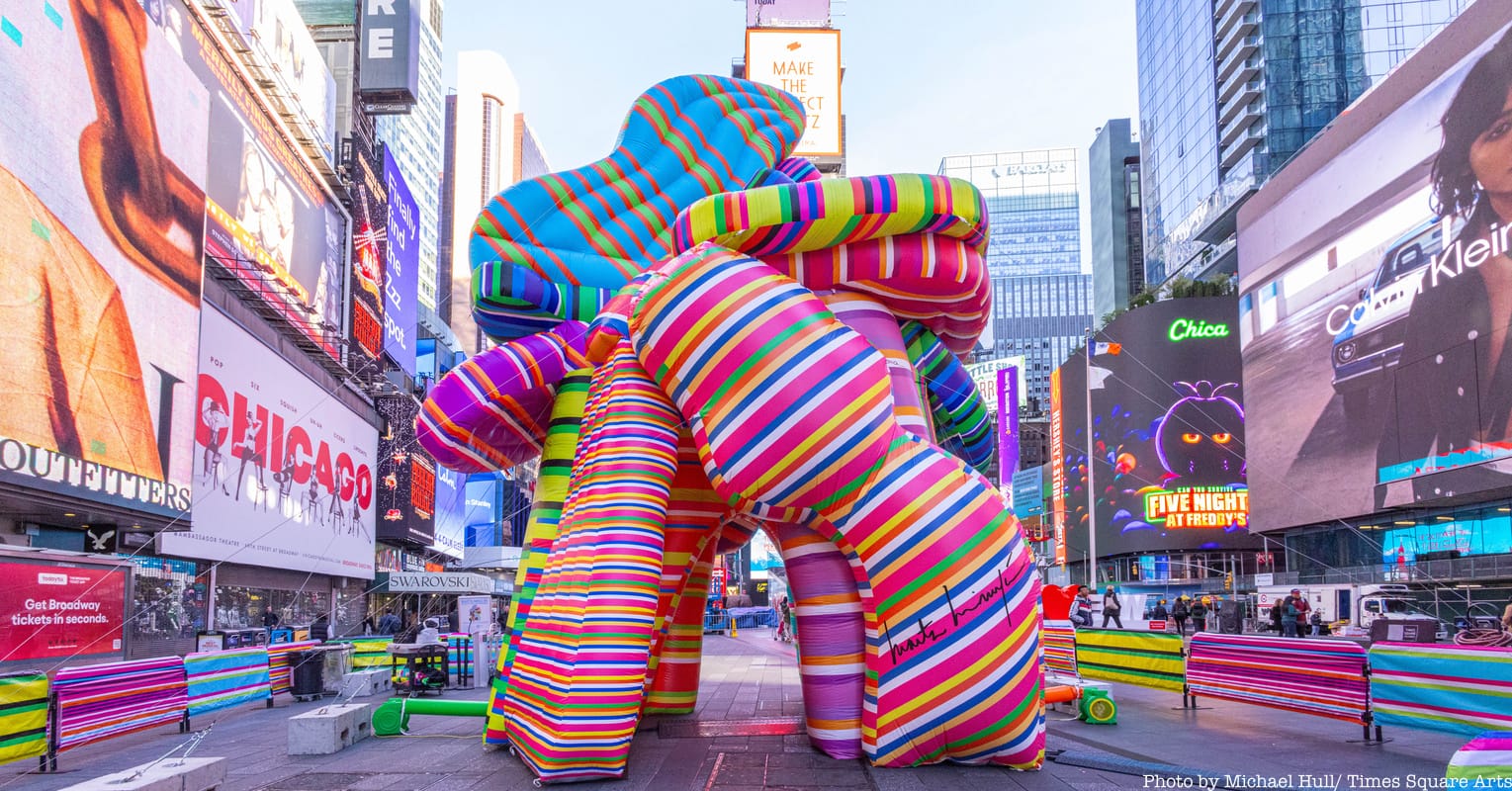 Eccentric 30-ft Inflatable Sculpture Unveiled in Times Square ...