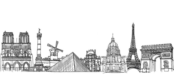 Downtown Doodler: Paris Landmarks - Untapped Paris