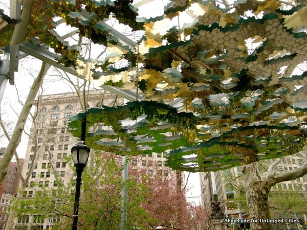 A 500-Foot Canopy of Mirrored Discs Arrives in Madison Square Park ...
