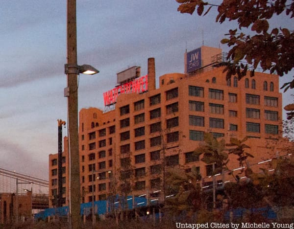 NYC's Iconic Watchtower Sign in Brooklyn Heights Comes Down - Untapped ...