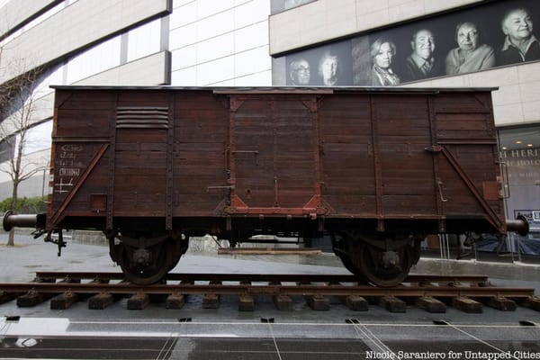 There is a Holocaust-Era Train Car In Front of the Museum of Jewish ...