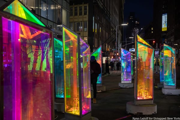 Check out "Prismatica," Giant Illuminated Prisms in the Garment ...