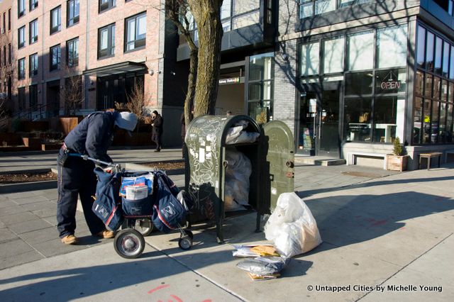 Cities 101: USPS Mailman Spotted Using Green Relay Boxes in NYC ...