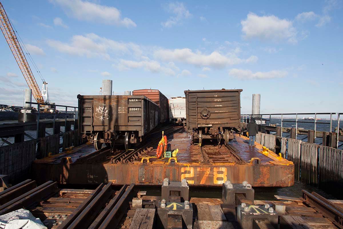 Behind the Scenes at The Floating Freight Rail Line That Crosses the ...