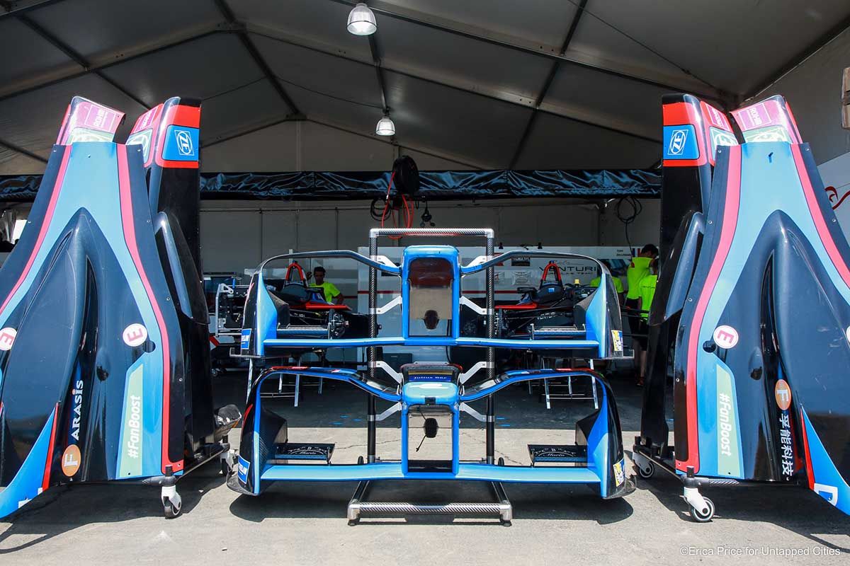 An Inside Look at the Formula E Fully-Electric Race Cars, Just Arrived ...