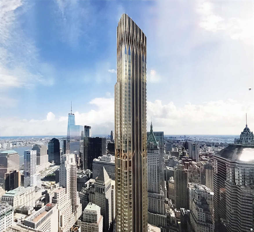Renderings of 45 Broad Street Reveal Second Tallest Tower in NYC's ...