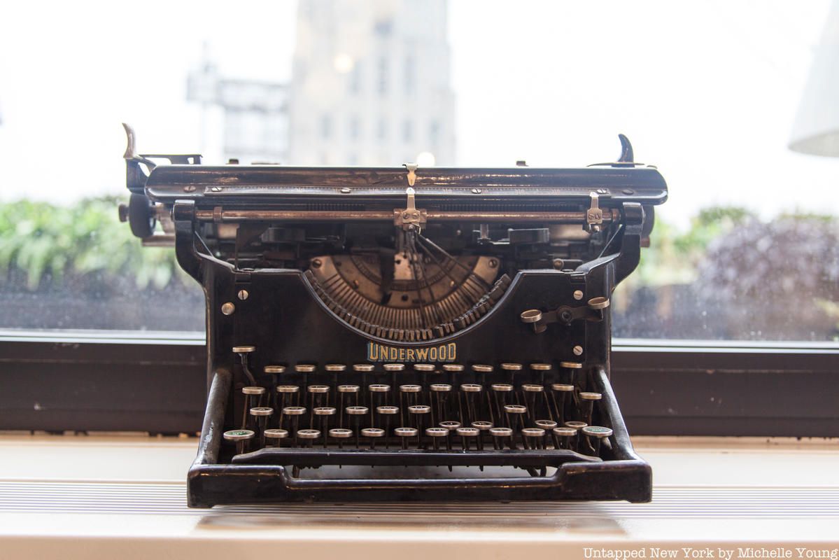 Vintage Typewriters Abound in the Bankers Club Atop the Equitable ...